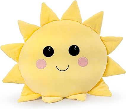 Happy Yellow Sunshine Sun Plush Toy - KINREX – KINREX LLC
